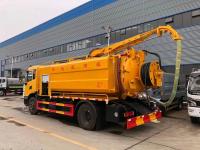 China Dongfeng 4x2 10000 Liters 190HP High Pressure Sewage Suction Truck for Sewer Cleaning for sale