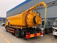 China Dongfeng 4x2 10000 Liters 190HP High Pressure Sewage Suction Truck for Sewer Cleaning for sale