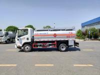 China FAW 4x2 5cbm Fuel Tanker Truck Diesel Petrol Delivery with Dispenser 110HP for sale