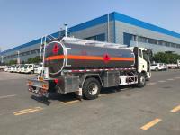 China FAW 6 Wheeler 14000 Liters Aluminium Alloy Fuel Bowser Truck 14.1m3 Tanker for sale