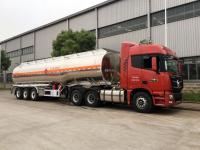 China 3 Axle 42000L Aluminum Alloy Fuel Tank Semi Trailer for Diesel Petrol Kerosene Transport for sale