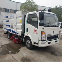 China Sinotruk HOWO 4x2 Road Sweeper Truck 4CBM Dust Tank 1.5CBM Water Tank Street Cleaner for sale
