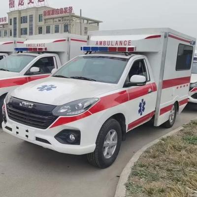 China Isuzu JMC Pickup Van Ambulance with Negative Pressure System 800m3/h Exhaust 99.995% Filtration for sale