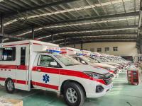 China Isuzu JMC Pickup Van Ambulance with Negative Pressure System 800m3/h Exhaust 99.995% Filtration for sale