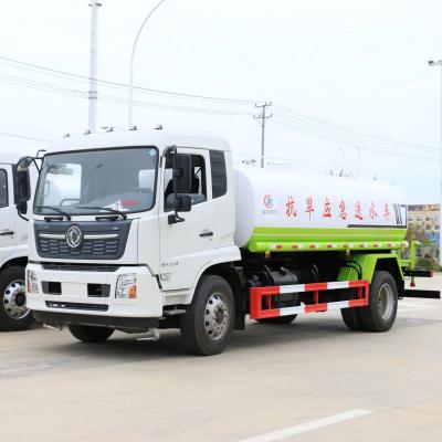 China Dongfeng 12000L Water Sprinkler Truck with Fire Monitor 12 Ton Drinking Water Tanker for sale
