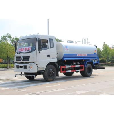 China Dongfeng 4x2 Medium Water Tank Truck 11000L to 15000L with Rear Washing Devices for sale