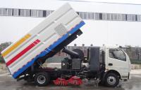 China Dongfeng 5cbm Street Sweeper Truck 95HP Small Cleaning Truck with Stainless Tank for sale