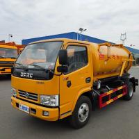 China Dongfeng 4m3 Sewer Cleaning Truck Waste Water Suction Diesel Engine 102HP Euro V for sale