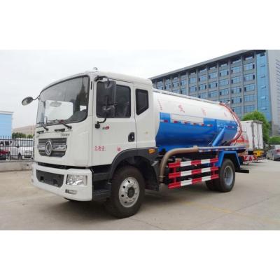 China Dongfeng 8000L Waste Water Suction Truck 6T-8T Sewage Disposal Tank Truck 160HP for sale