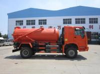 China Sinotruk HOWO 4x4 4WD Off Road Sewer Vacuum Suction Tanker Truck 8000 Liters for sale