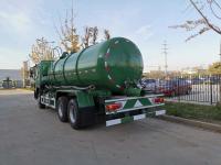 China Sinotruk HOWO 6x4 18cbm Sewer Vacuum Truck Sewage Cleaning Tanker 336HP for sale