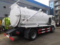 China Dongfeng 4x2 10000L Sewage Suction Truck 180HP Diesel Vacuum Tanker for sale