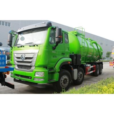 China Sinotruk 20cbm Sewage Vacuum Suction Truck 20000 Liters 8x4 Euro 2 for sale