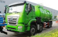 China Sinotruk 20cbm Sewage Vacuum Suction Truck 20000 Liters 8x4 Euro 2 for sale