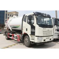 China FAW J6 10000L Sewage Vacuum Suction Truck 4x2 190hp Diesel Cleaning Vehicle for sale