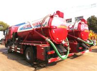 China SINOTRUCK HOWO 266HP 10000L Sewage Suction Truck Vacuum Tanker 10tons for sale