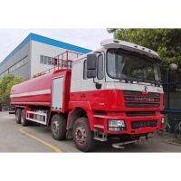China Shacman 25000L Water Tank Fire Fighting Truck 371HP 8x4 Fire Engine for sale