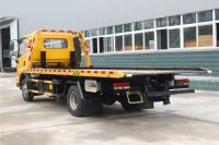 China JAC 4x2 5 Ton Flatbed Tow Truck Wrecker for Car Recovery with 4000kg Winch for sale