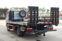 China Dongfeng Light Duty 3-7ton Platform Tow Wrecker 4x2 102HP Diesel Rescue Towing Truck for sale