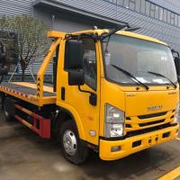 China 5 Ton Flatbed Towing Truck 4x2 130HP Diesel Rollback Car Carrier Recovery Wrecker for sale