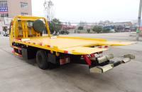China 5 Ton Flatbed Towing Truck 4x2 130HP Diesel Rollback Car Carrier Recovery Wrecker for sale