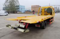 China 5 Ton Flatbed Towing Truck 4x2 130HP Diesel Rollback Car Carrier Recovery Wrecker for sale