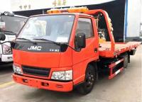 China JMC 4x2 4 Ton Rollback Tow Truck Flatbed Wrecker 7440mm 5600mm Platform for sale