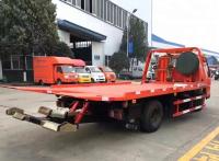 China JMC 4x2 4 Ton Rollback Tow Truck Flatbed Wrecker 7440mm 5600mm Platform for sale