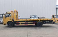 China Dongfeng 4ton Flatbed Tow Truck 6ton Road Wrecker with 120HP Diesel Engine for Vehicle Rescue for sale