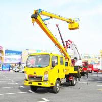 China HOWO 16m-18m Truck Mounted Insulated Aerial Lift Truck 200kg Platform 360 Rotation for sale