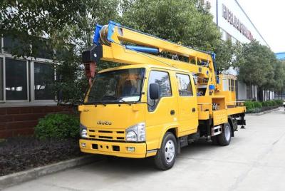 China Isuzu Double Row 14m 16m Aerial Lift Truck for Cherry Picker 4x2 for sale