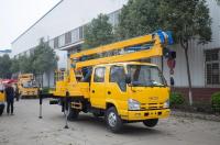 China Isuzu Double Row 14m 16m Aerial Lift Truck for Cherry Picker 4x2 for sale