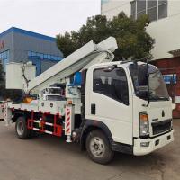 China 28m-32m Telescopic Boom Hydraulic Manlift Truck for Aerial Work 18m Lift Height for sale