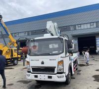 China 28m-32m Telescopic Boom Hydraulic Manlift Truck for Aerial Work 18m Lift Height for sale