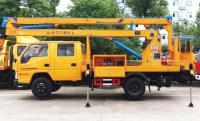 China JMC 4x2 6 Wheeler 22m Aerial Work Platform Truck Articulated Boom Manlift Bucket for sale