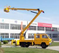 China JMC 4x2 6 Wheeler 22m Aerial Work Platform Truck Articulated Boom Manlift Bucket for sale