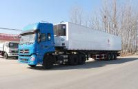 China Heavy Duty 40t-50t Refrigerated Semi Trailer with Dongfeng Tractor Truck Head for sale