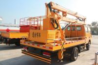 China Dongfeng 18m Aerial Platform Truck 4x2 Right Hand Drive Bucket Lift Truck 200kg Capacity for sale