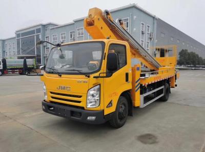 China JMC 22m Telescopic Boom Aerial Working Truck 150HP Diesel Lift Truck 200kg Rated Load for sale