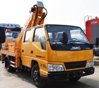 China JMC 20m 22m 24m Telescopic Boom Aerial Bucket Truck 150HP Diesel 7410kg for sale