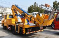 China JMC 20m 22m 24m Telescopic Boom Aerial Bucket Truck 150HP Diesel 7410kg for sale