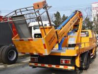 China JMC 20m 22m 24m Telescopic Boom Aerial Bucket Truck 150HP Diesel 7410kg for sale