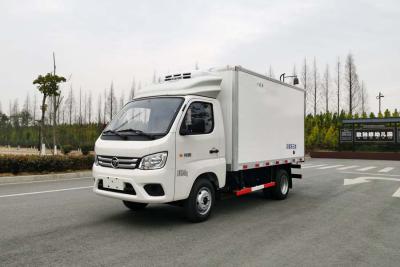 China Foton Shacman 4x2 Refrigerated Truck 112HP Euro V Frozen Food Delivery Freezer Box 3120x1560x1530mm for sale