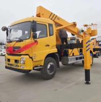 China Dongfeng 28m Hydraulic Lifting Platform Truck 190HP Man Lift Aerial Work Vehicle for sale