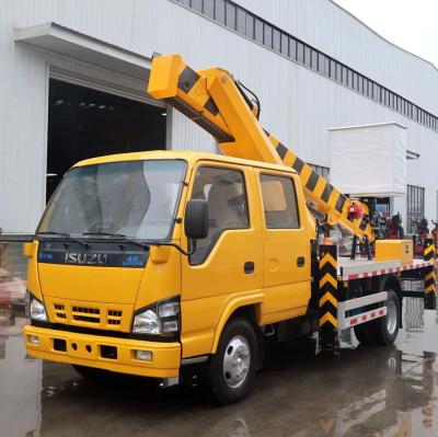 China Isuzu 18-20m Telescopic Boom Aerial Platform Truck Mounted Man Lift 200kg Capacity for sale