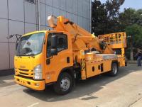 China 18m 22m Telescopic Boom Man Lift Truck Mounted Diesel 205HP Euro 5 for sale