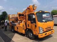 China 18m 22m Telescopic Boom Man Lift Truck Mounted Diesel 205HP Euro 5 for sale
