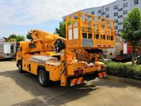 China 18m 22m Telescopic Boom Man Lift Truck Mounted Diesel 205HP Euro 5 for sale