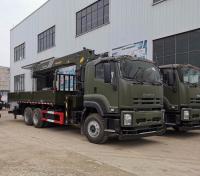 China 10 Ton 20 Ton Truck Mounted Crane Telescopic Straight Arm Single Arm Crane 6x4 LHD for sale