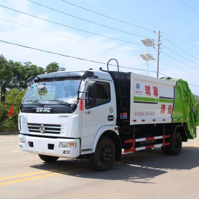 China Dongfeng 4 Ton 5 Ton Garbage Compactor Truck 7 CBM City Garbage Collection Truck for sale